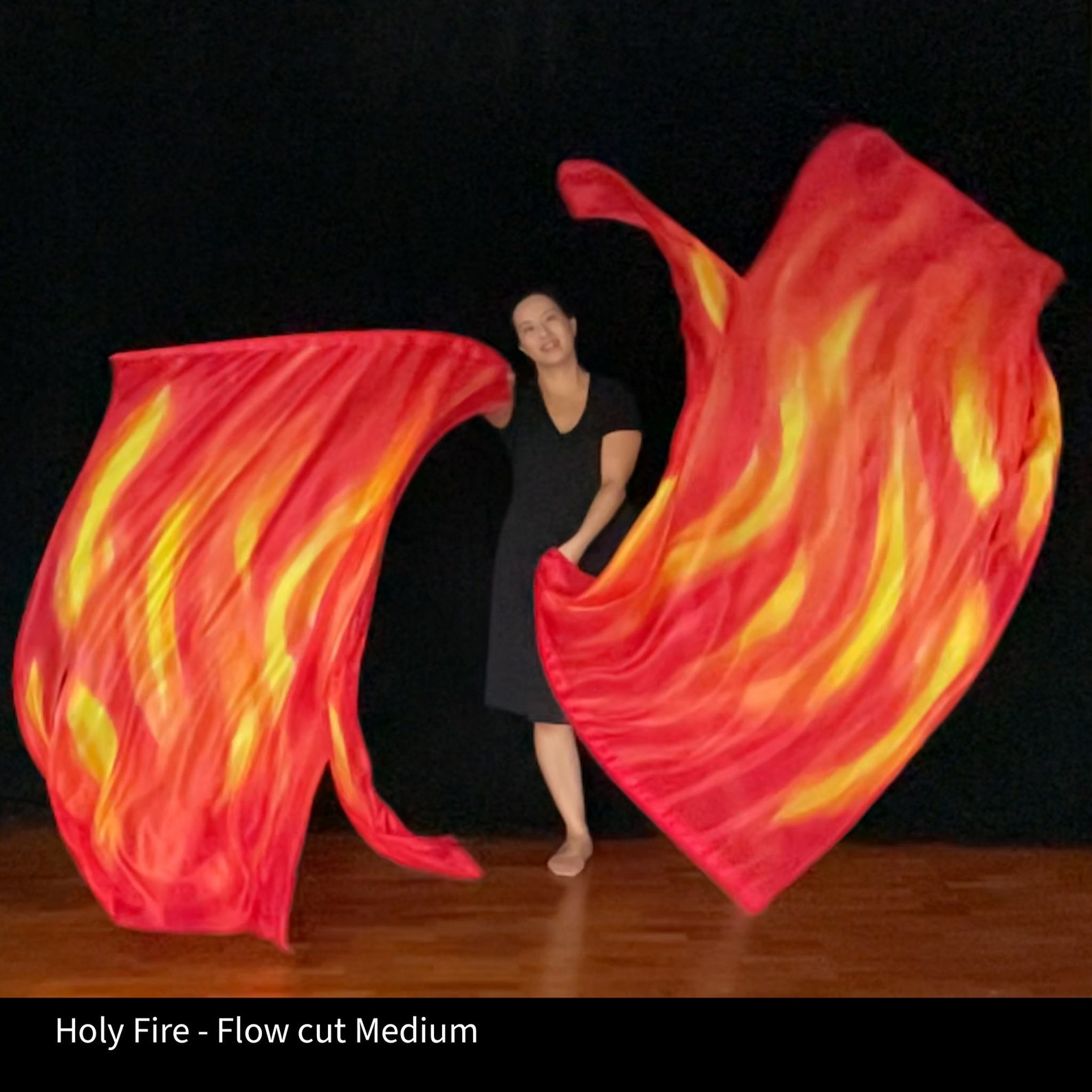 Holy Fire Artisan Silk Hand Painted Praise and Worship Flag - Etsy