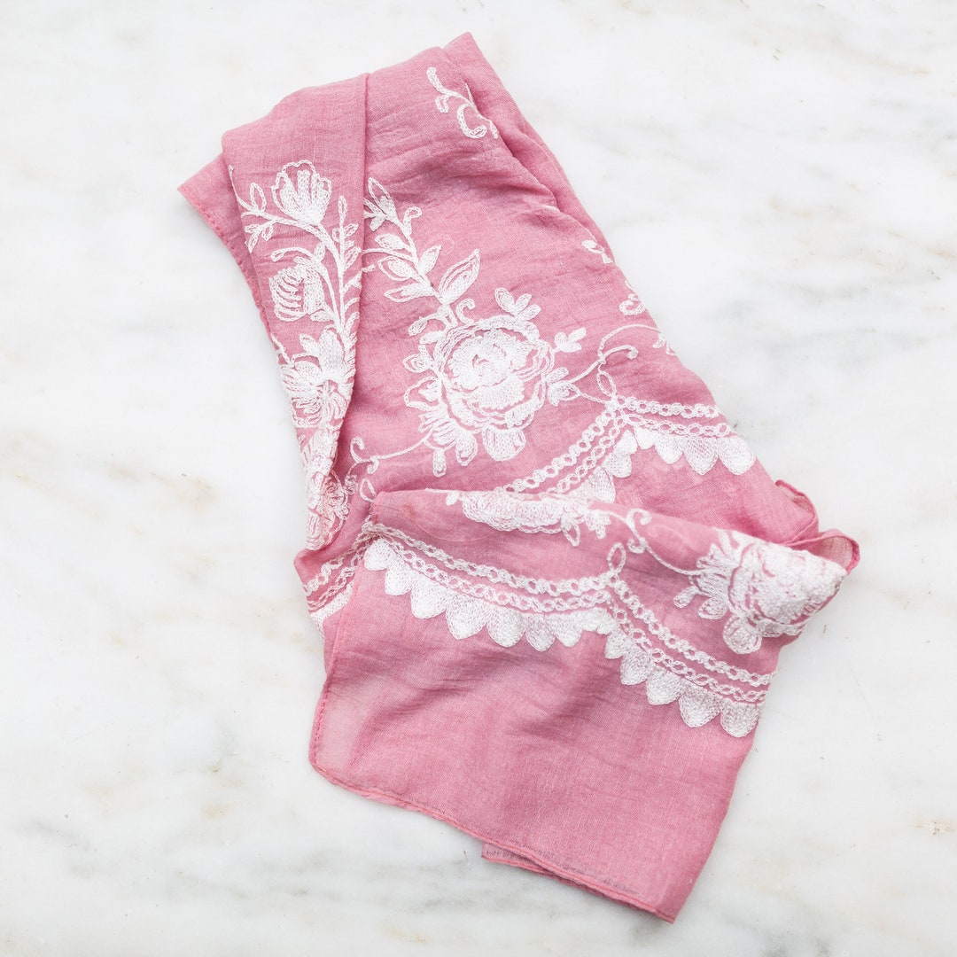 Embroidery Hijab Scarf - Etsy