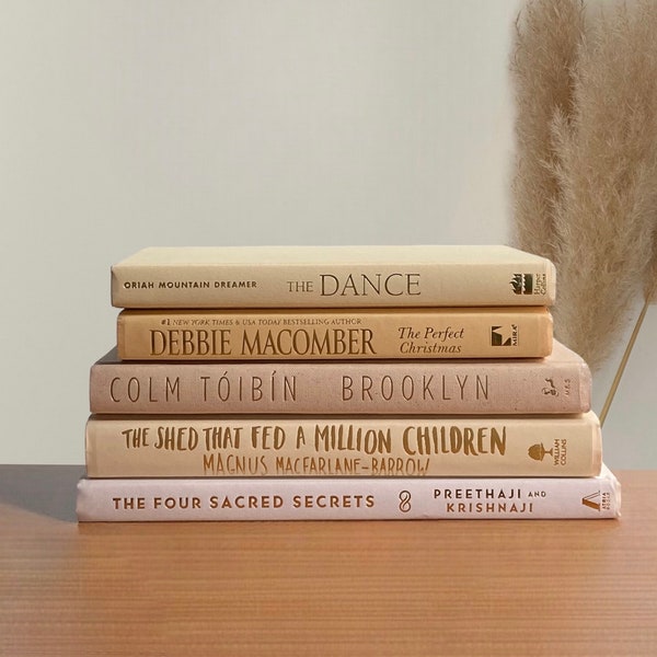 Stacked Books - Etsy