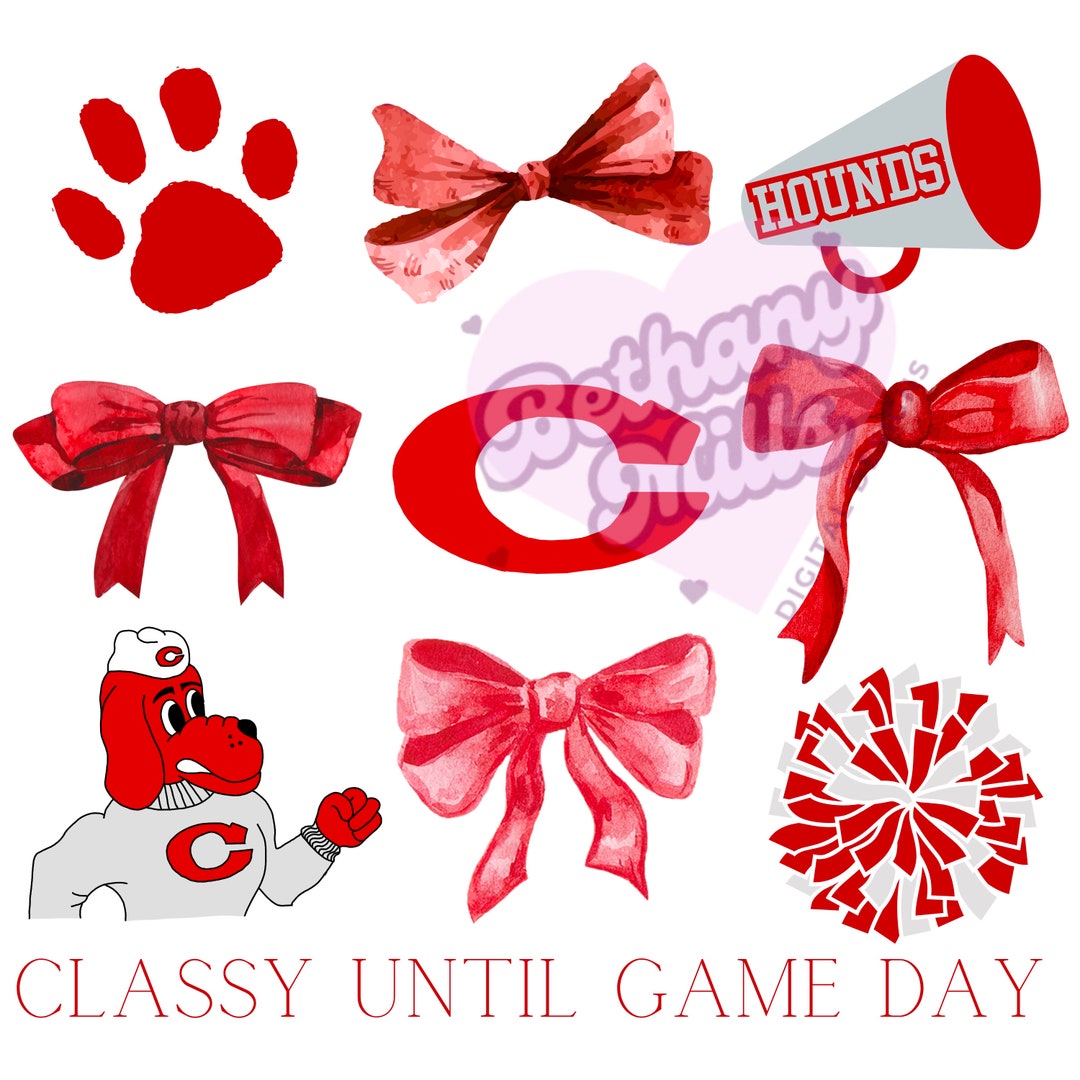 Classy Until Game Day Corbin Hounds Cheer Sublimation Design - 300 DPI ...