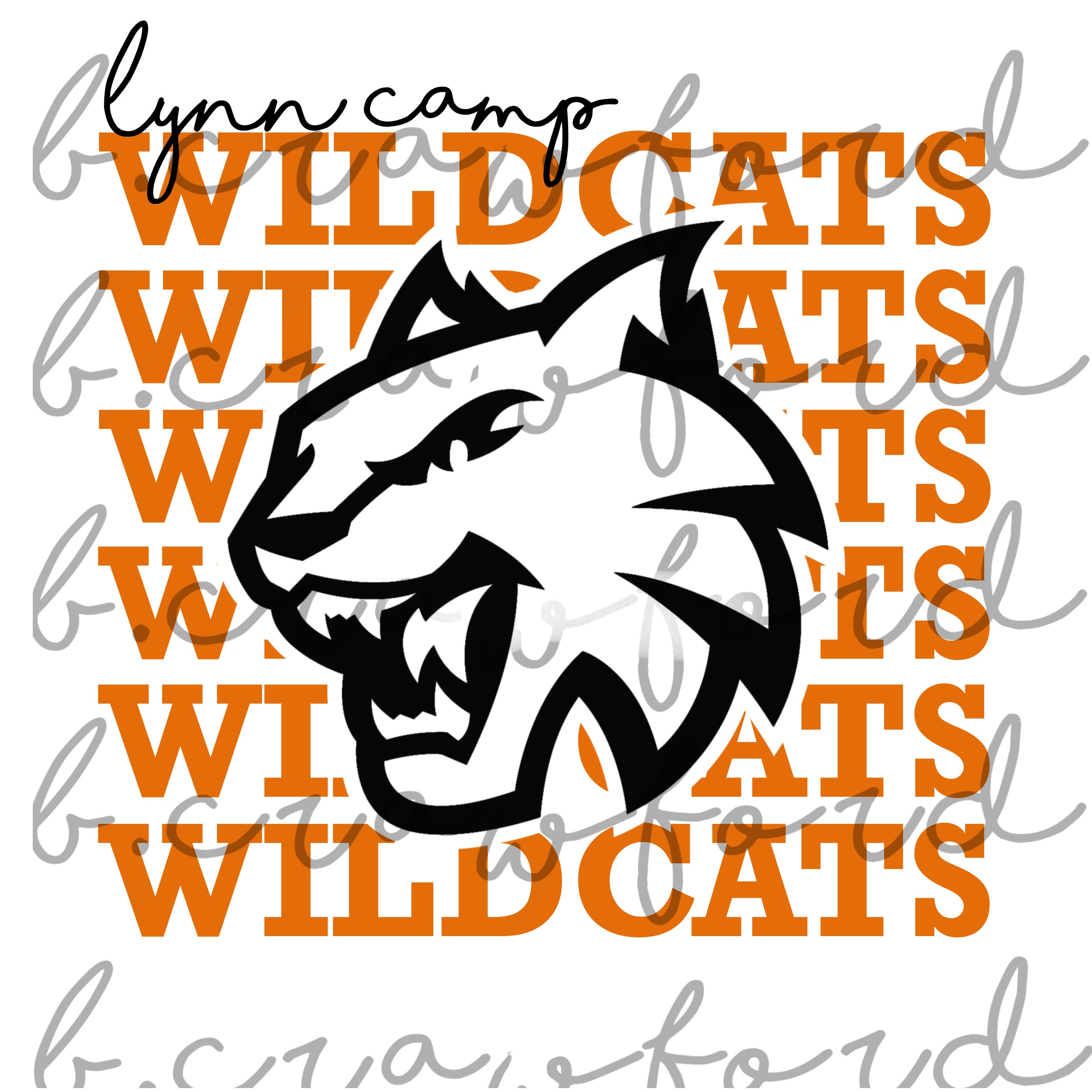 Lynn Camp Wildcats Sublimation Design - 300 DPI - Etsy