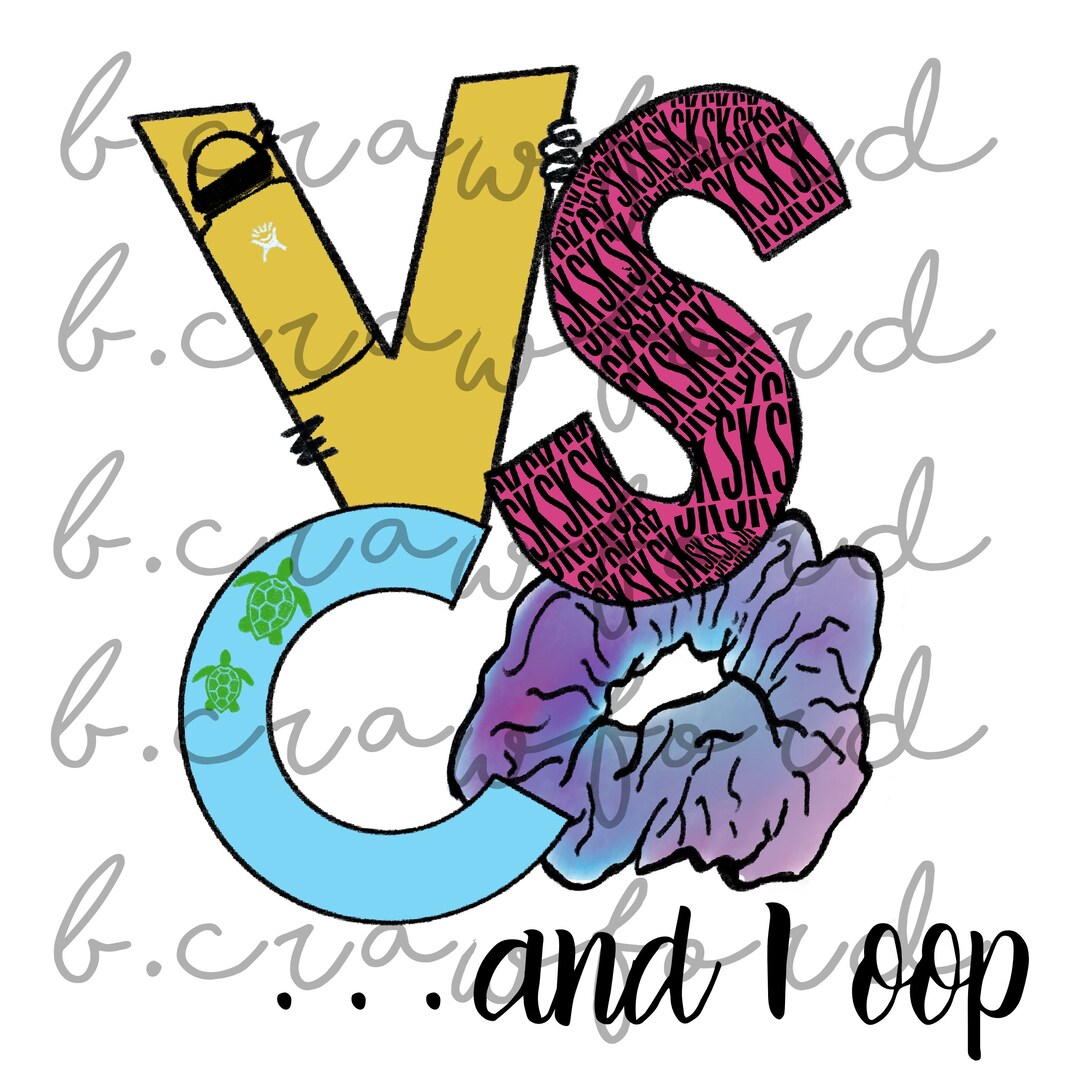 VSCO Girl Sublimation Design- 300 DPI - Etsy