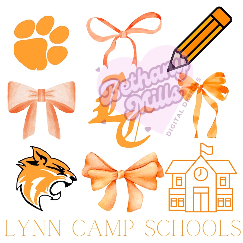 Lynn Camp Schools Classy Bows Sublimation Design 300 DPI - Etsy