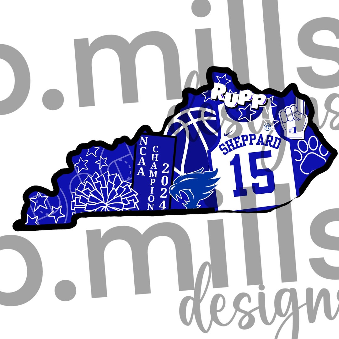 Kentucky Basketball KY State Outline 2024 Sublimation Design - 300 DPI ...