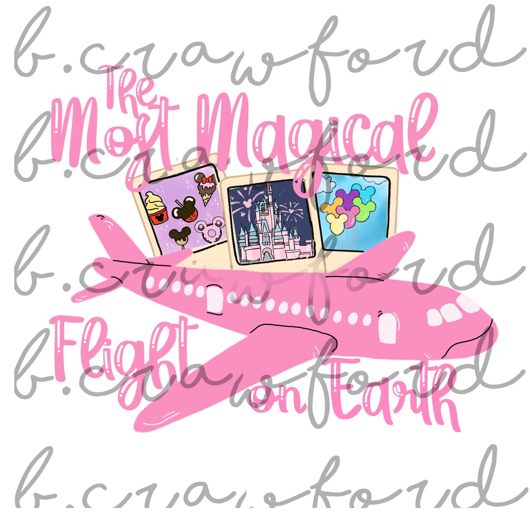 The Most Magical Flight on Earth Sublimation Design - 300 DPI - Etsy