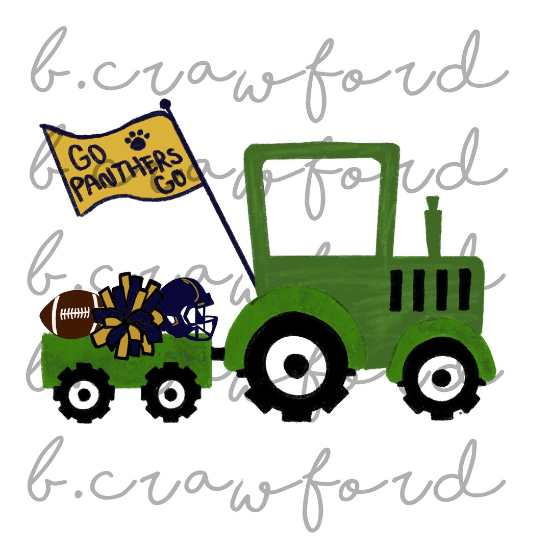 KC Tractor Sublimation Design - 300 DPI - Etsy
