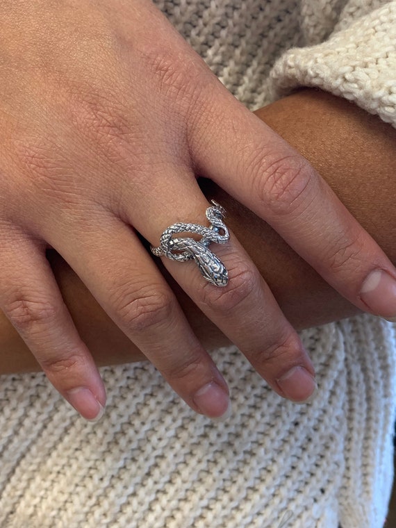 925 sterling silver snake - Gem