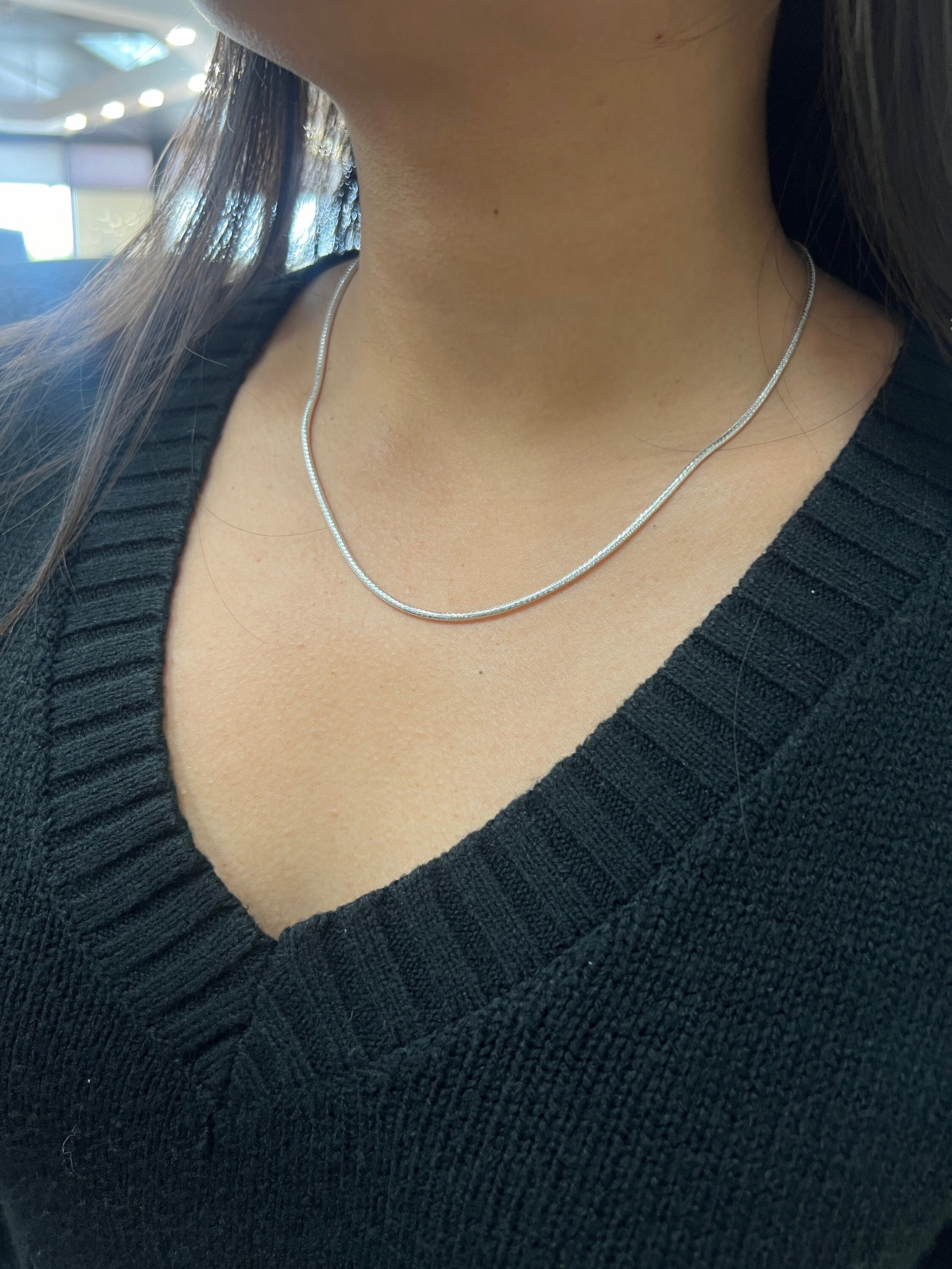 134# Sterling Silver 925 Snake Chain Italy - Etsy