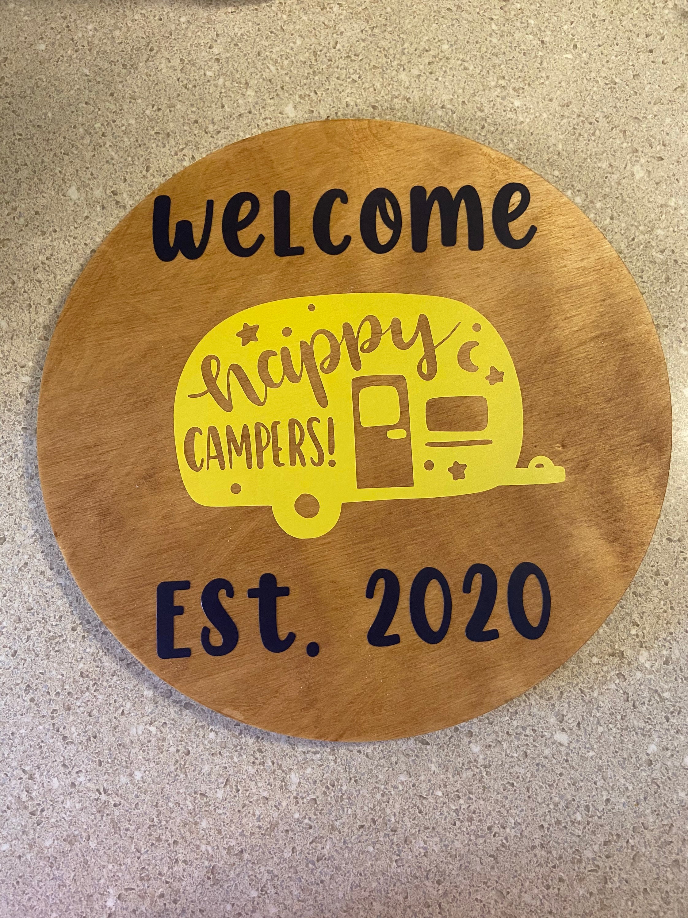 Happy Camping Sign - Etsy