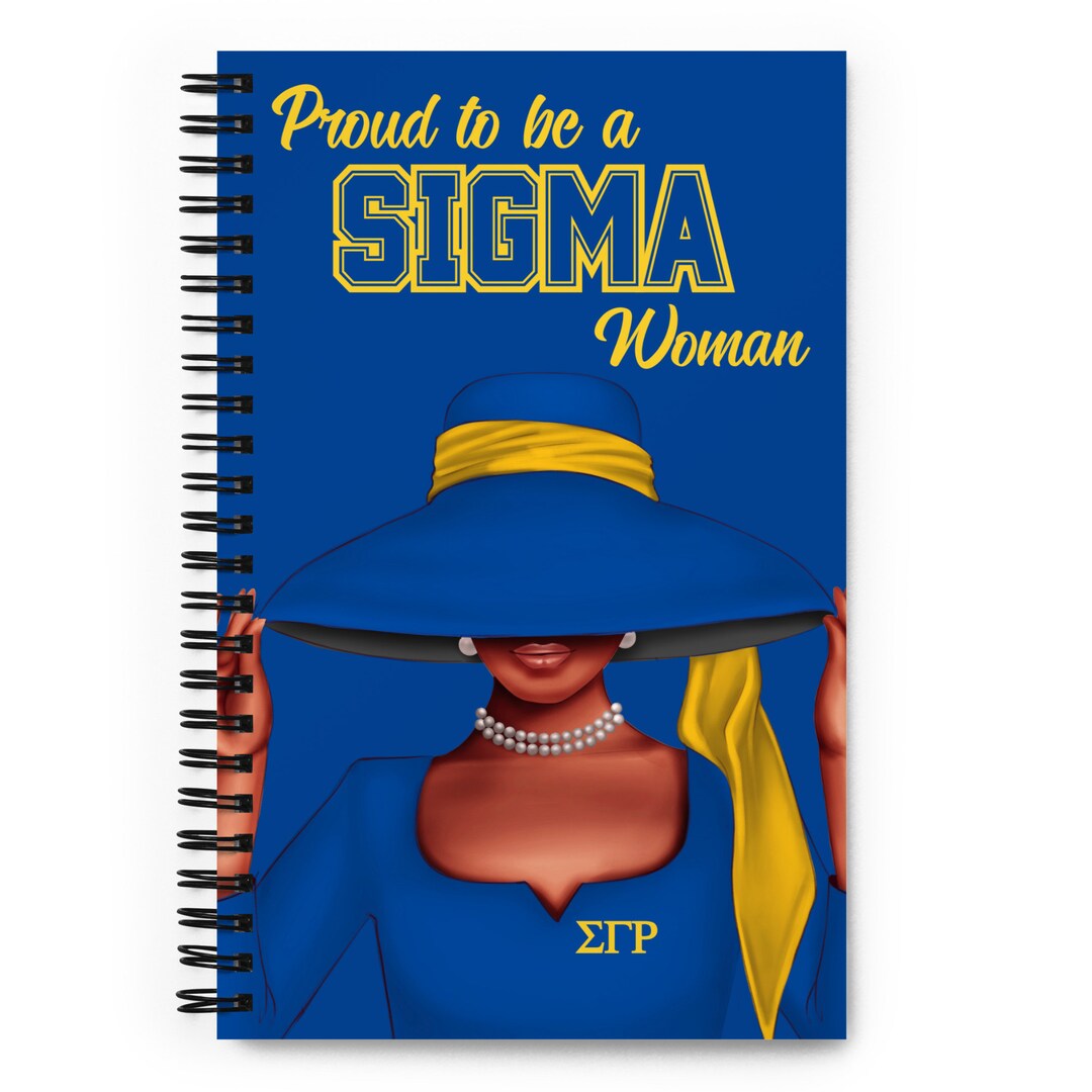 Proud to Be a Sigma Woman Sgrho Inspired Spiral Notebook - Etsy