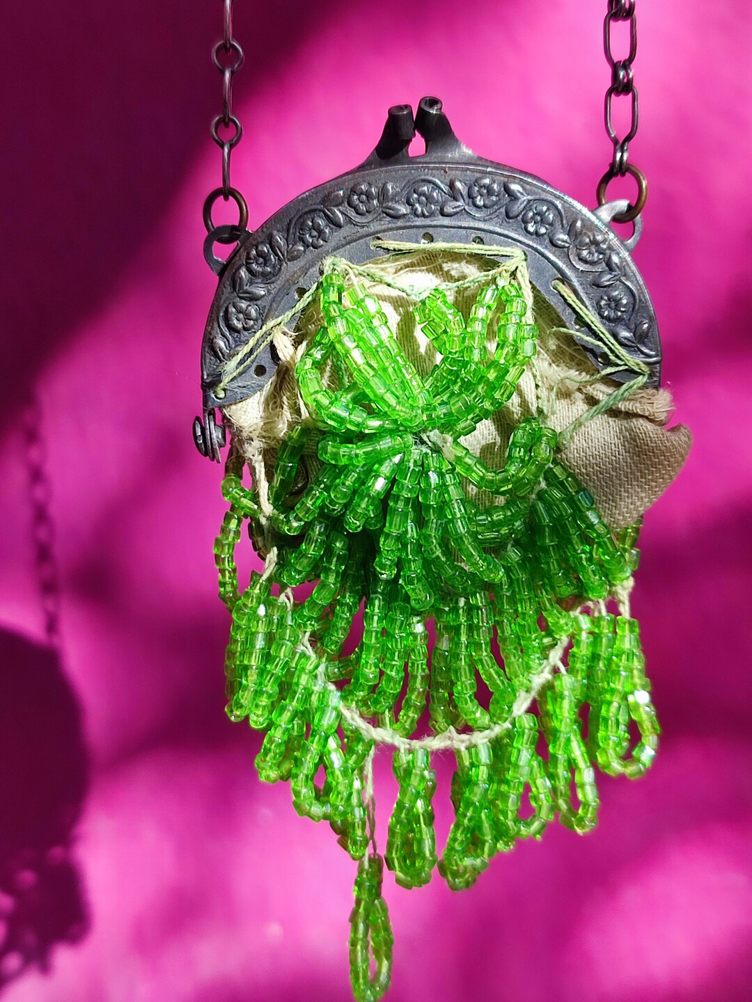 1920s Flapper Purse Bag Art Deco Collectible Ornament Mini Beaded Coin ...