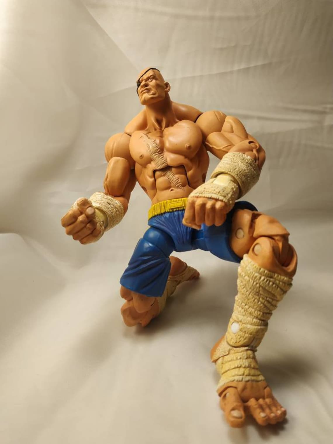 Sagat SOTA Toys Capcom Street Fighter Round 1 Nintendo Game - Etsy