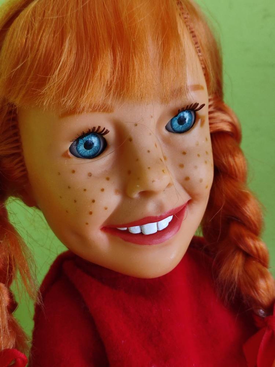 Pippi Longstocking Doll Collectible Rubber Doll Children's Book ...