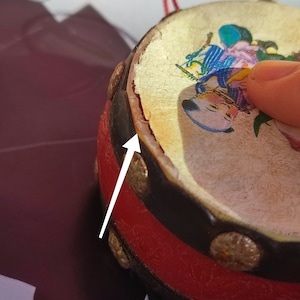 Old Traditional Chinese Spinning Pallet Drum Musical Instrument for ...