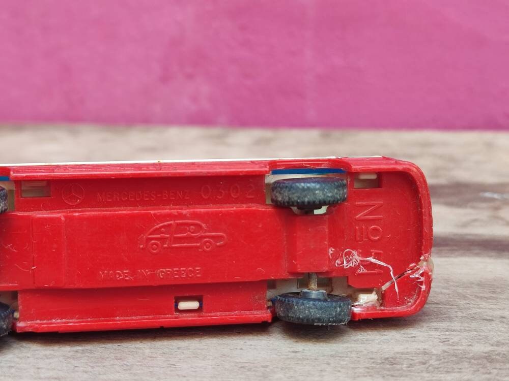 Mercedes Benz Bus Vintage Push and Pull Toy Vehicle Made in - Etsy