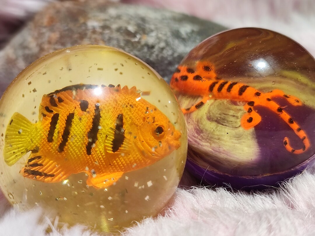 Set of 2 Vintage Play Bouncing Balls Super Balls Kids Games 90's Rubber ...