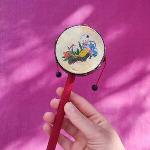 Old Traditional Chinese Spinning Pallet Drum Musical Instrument for ...