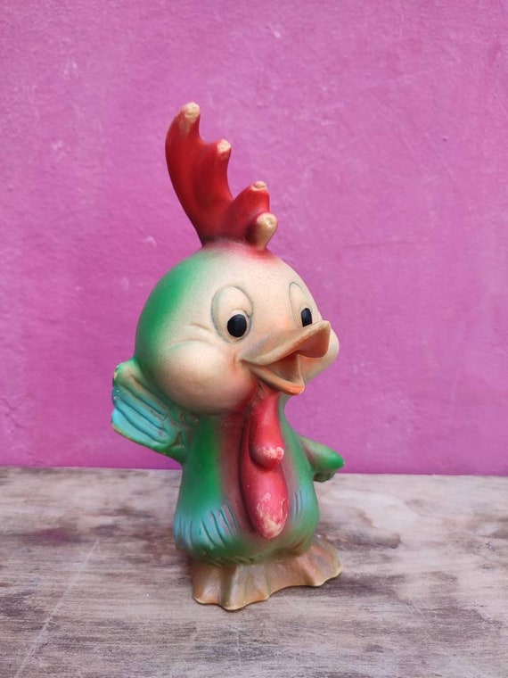 Soviet Rubber Collectible Toy Animal Figure Rubber Rooster - Etsy