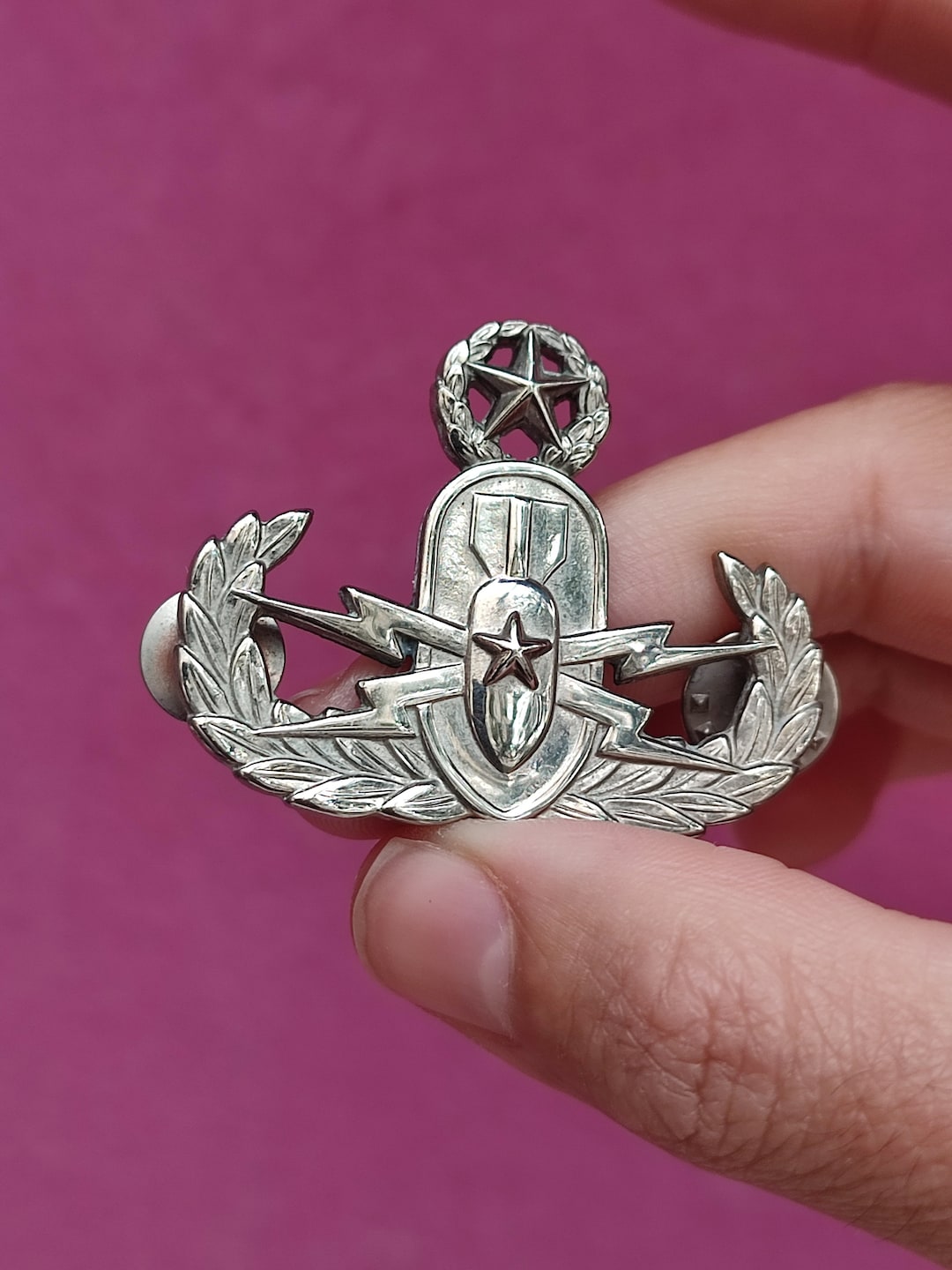 EOD Badge Pin United States Armed Forces Master Disposal Badge ...