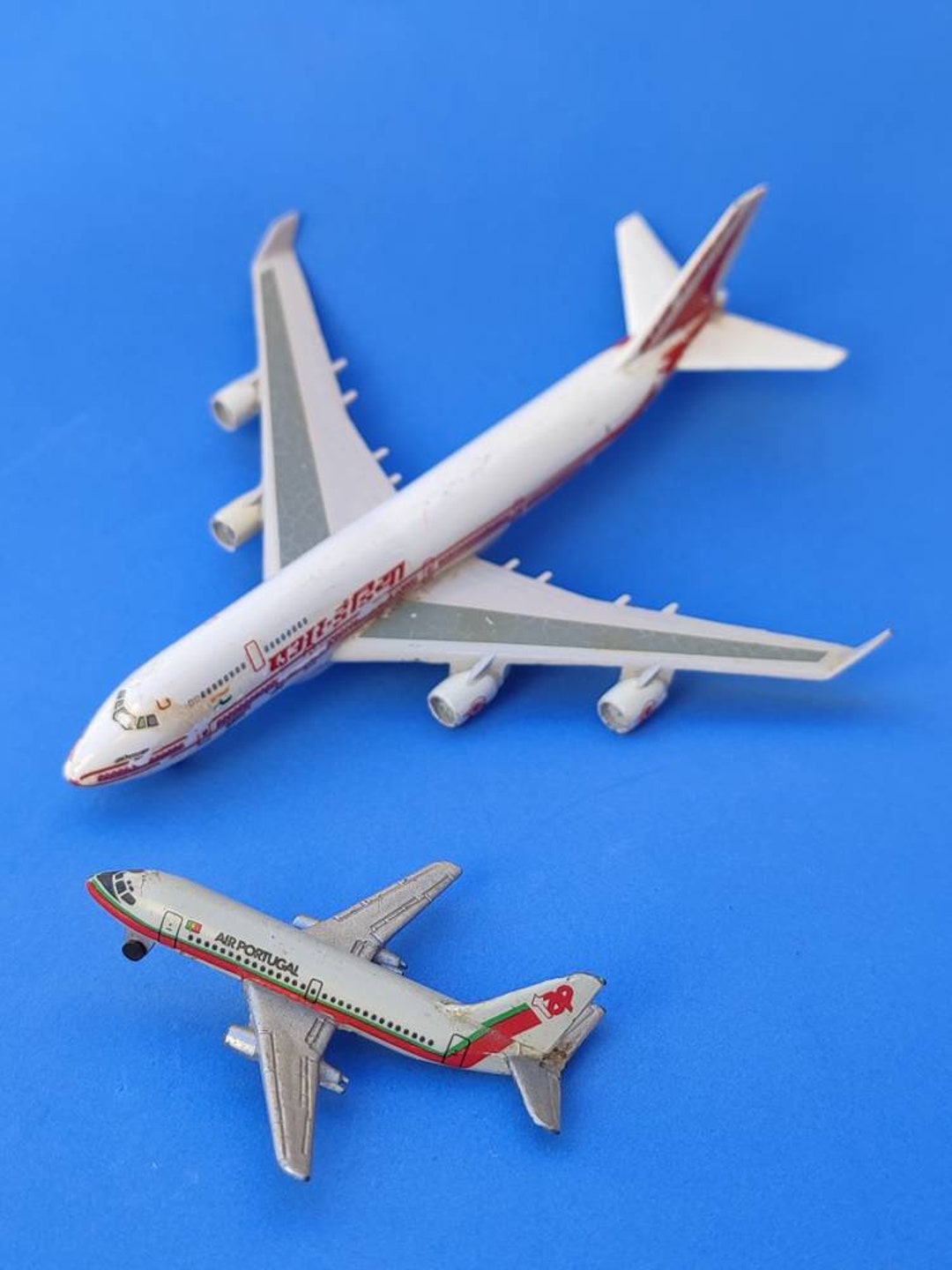 Modeling Planes Miniature Models Set of 2 Metal Aeroplanes Aircraft for ...