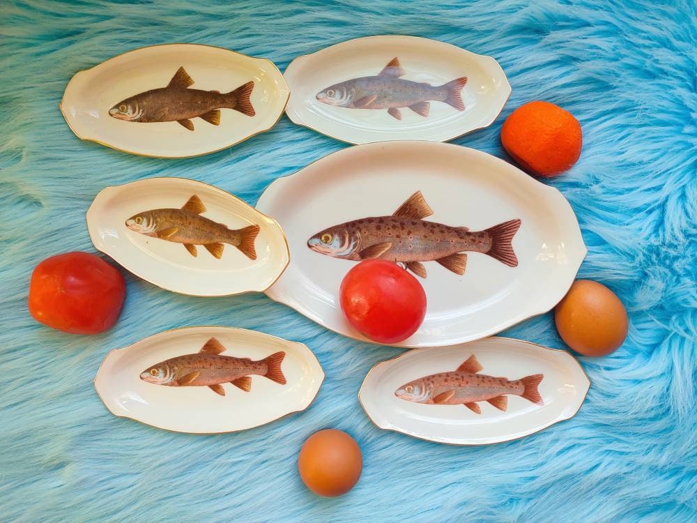 Antique Fish Dishes - Etsy