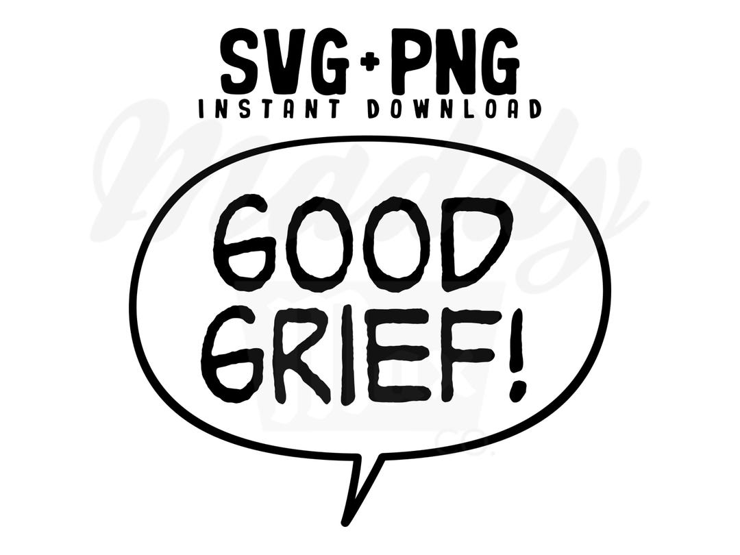 Good Grief Charlie SVG | PNG | Digital Files | Cutting Files | Peanut ...