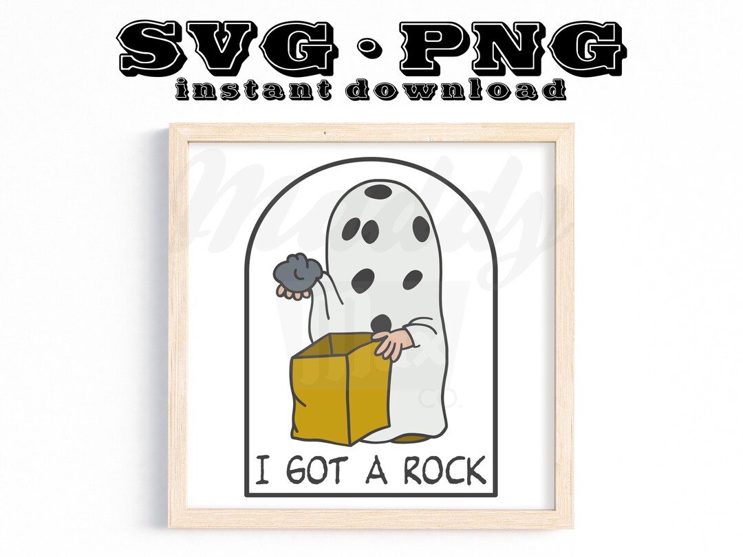 I Got a Rock Charlie Brown SVG PNG Digital Files Cutting Files ...