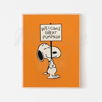 Welcome Great Pumpkin - Etsy