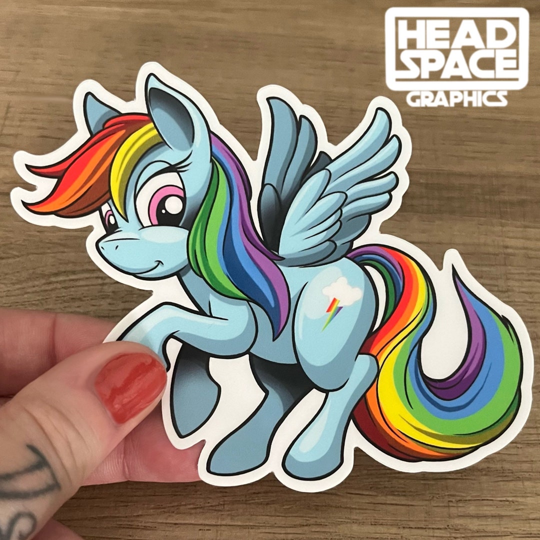 My Little Pony Rainbow Dash Sticker - Etsy