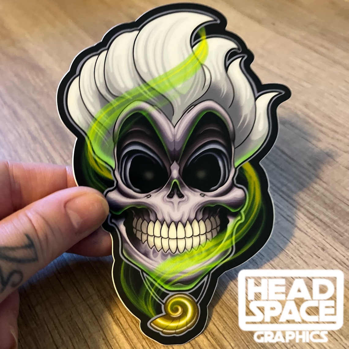 Little Mermaid Ursula Sea Witch Vinyl Decal - Etsy