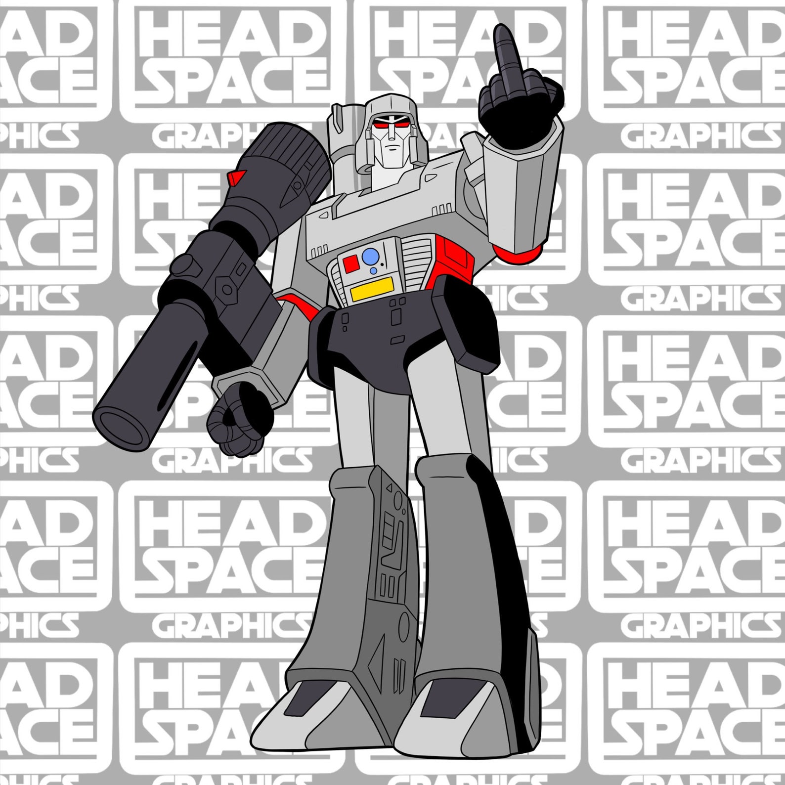 Transformers Megatron Middle Finger Vinyl Decal - Etsy