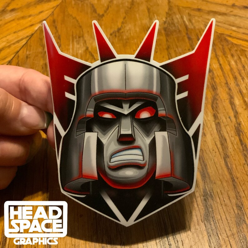 Transformers Megatron Decepticon Vinyl Sticker | Etsy