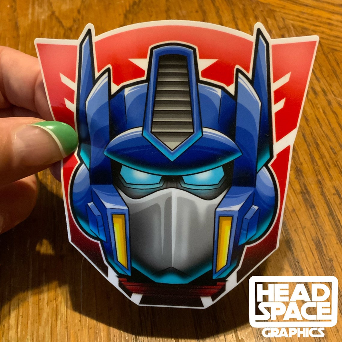 Transformers Optimus Prime Autobot Vinyl Sticker | Etsy