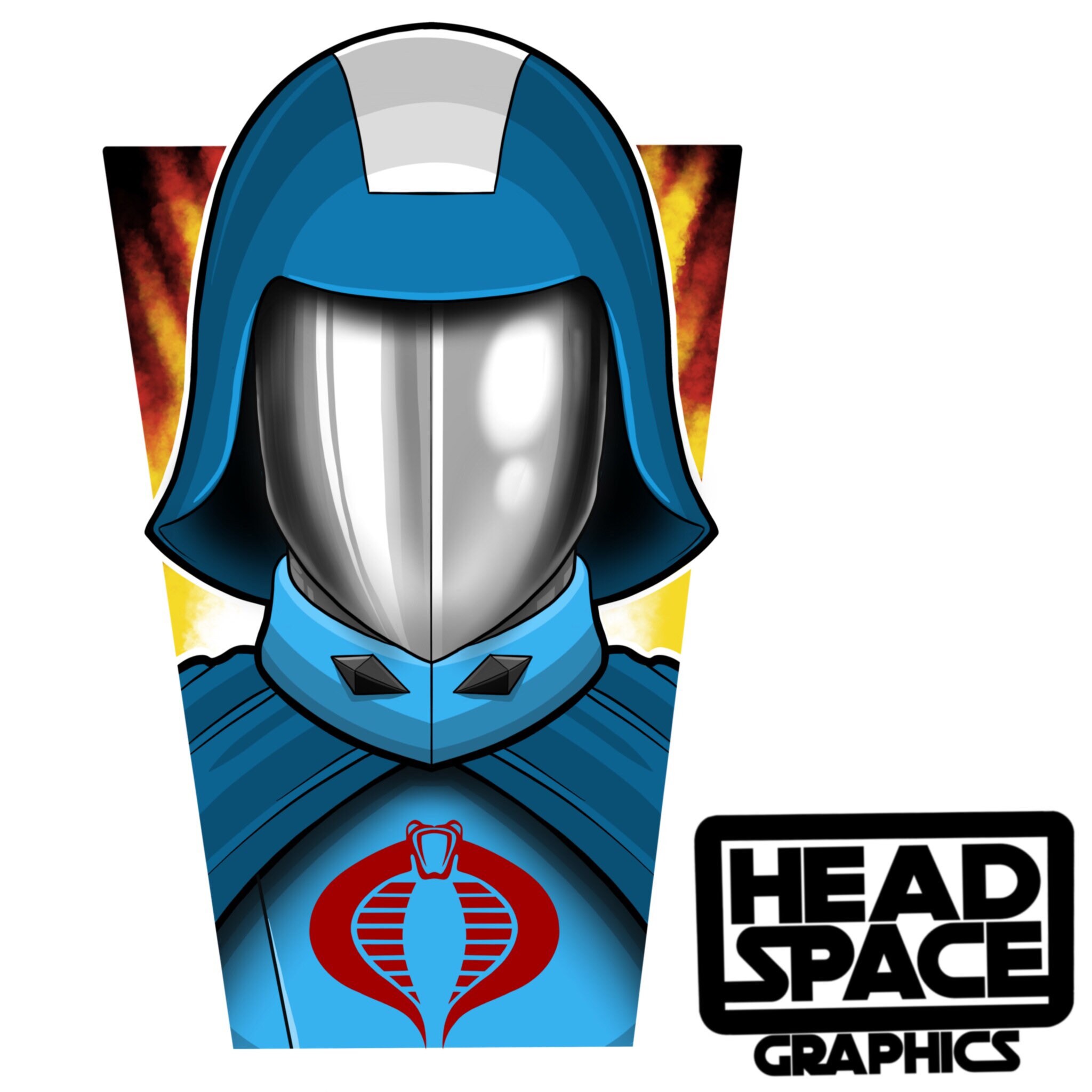 G.I. Joe Cobra Commander Vinyl Sticker - Etsy