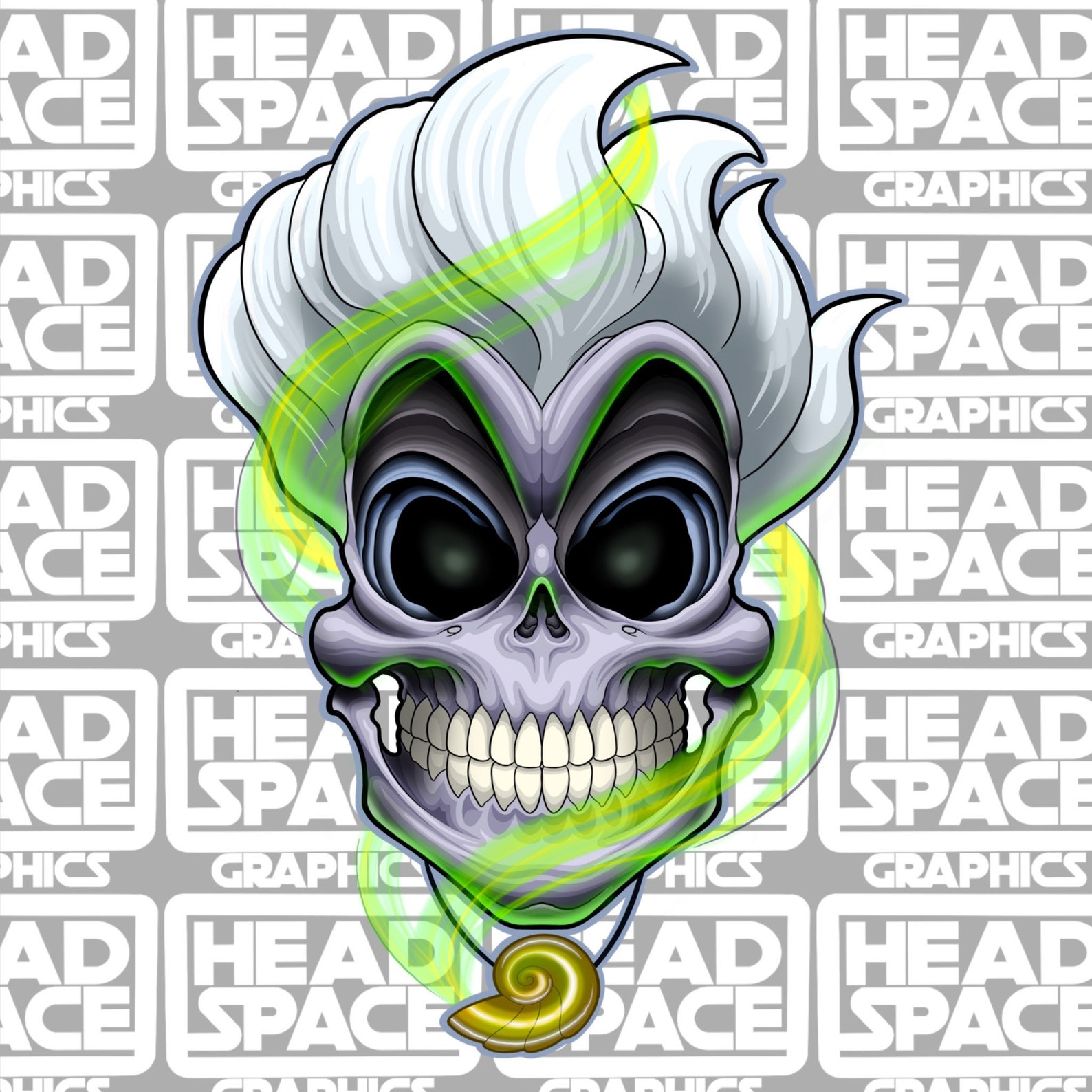 Little Mermaid Ursula Sea Witch Vinyl Decal - Etsy