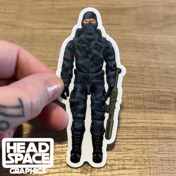 GI Joe Firefly Action Figure Vinyl Decal - Etsy