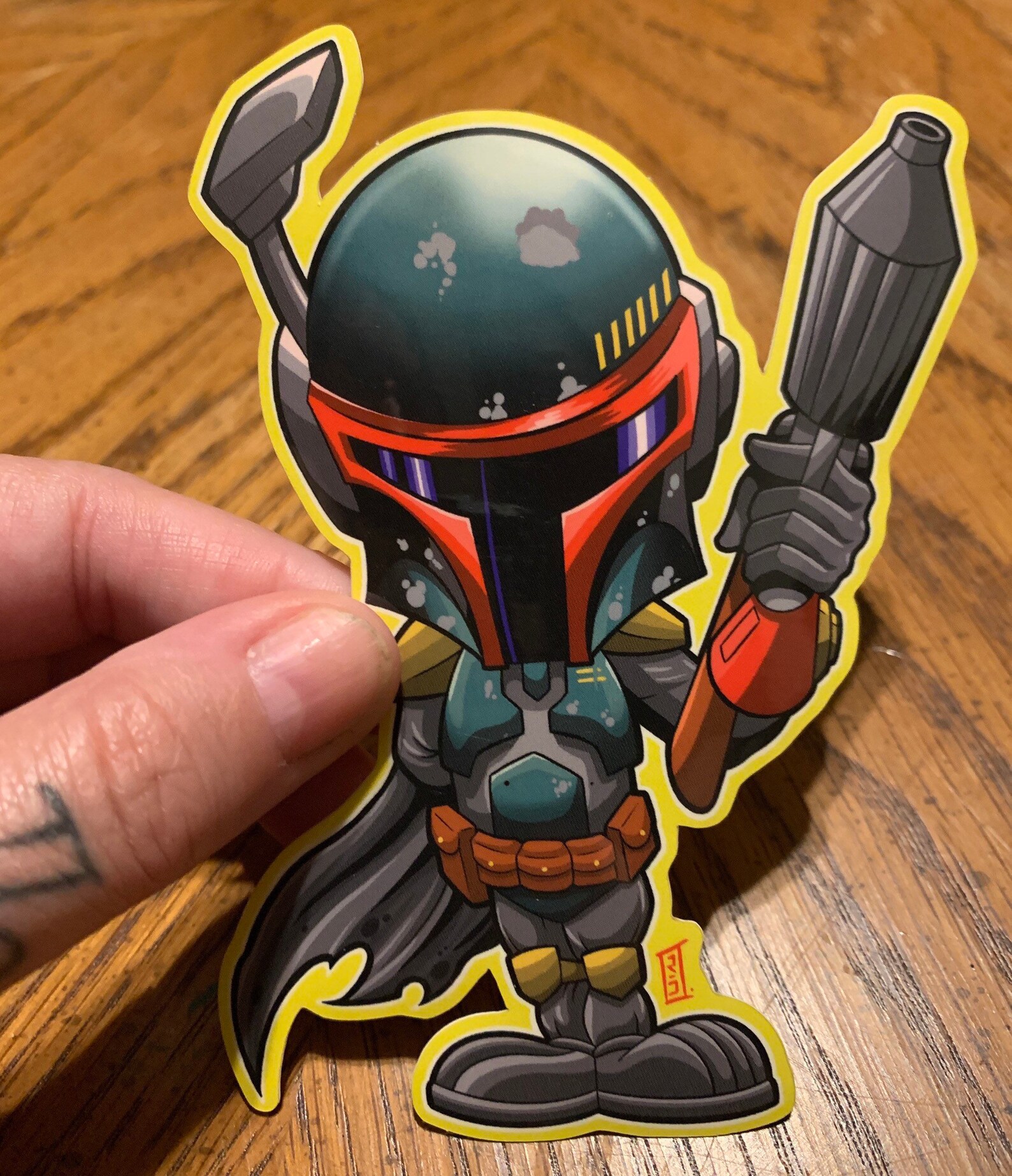 Star Wars Boba Fett Vinyl Sticker - Etsy