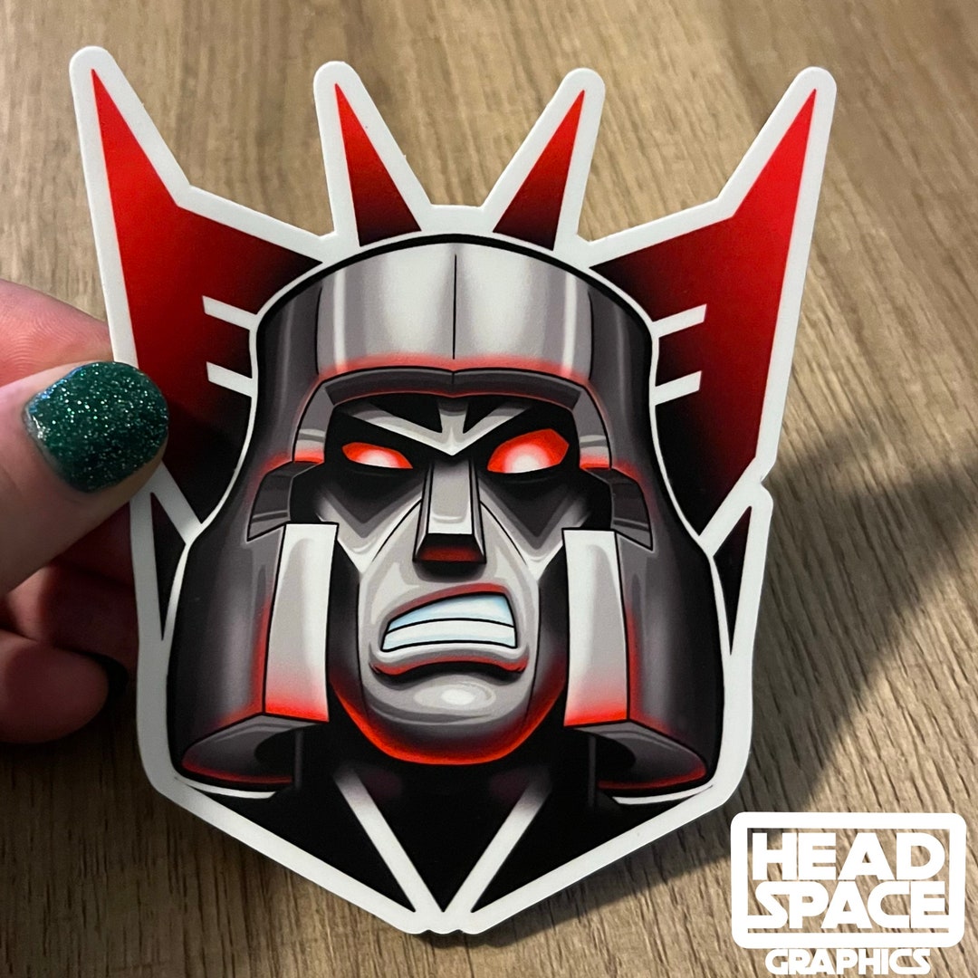 Transformers Megatron Decepticon Vinyl Sticker Red - Etsy