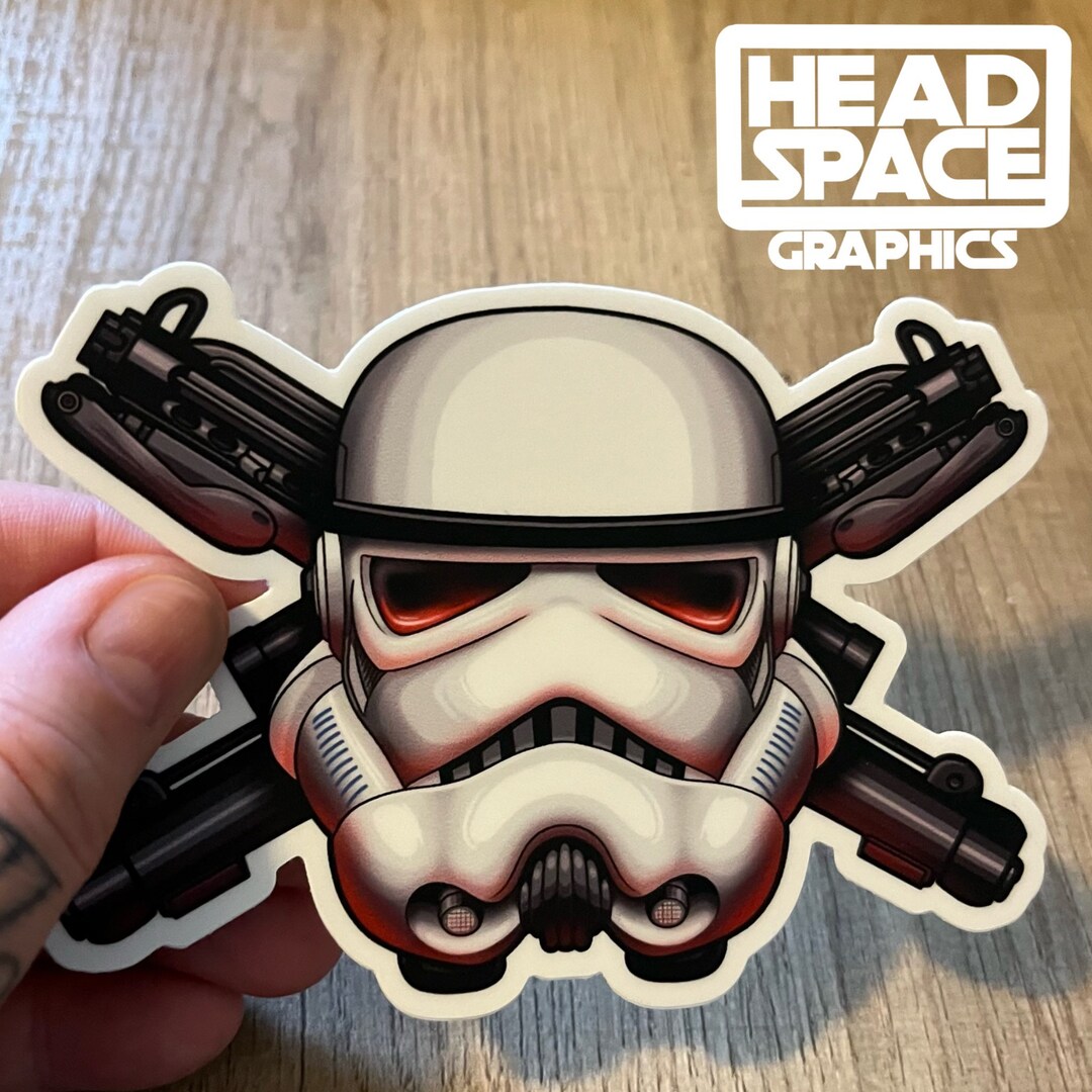 Star Wars Stormtrooper Vinyl Sticker - Etsy