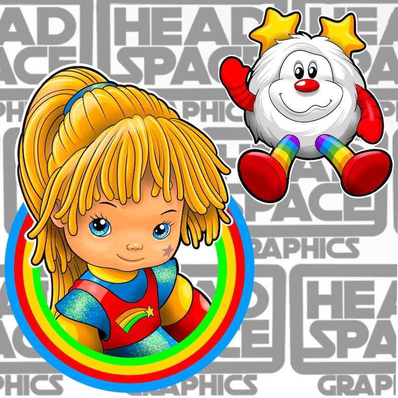 Rainbow Brite and Sprite Vinyle Sticker Pack - Etsy