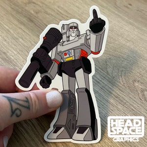 Transformers Megatron Middle Finger Vinyl Decal - Etsy