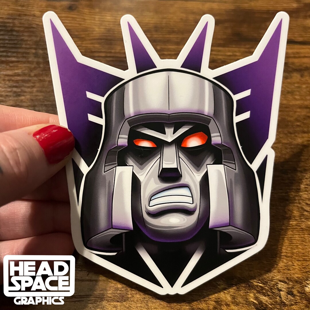 Transformers Megatron Decepticon Vinyl Sticker Purple - Etsy