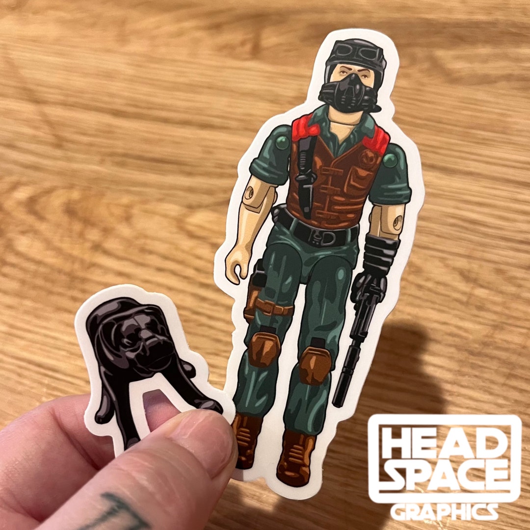 GI Joe Dog Handler Mutt and Junkyard Action Figure Vinyl Decals - Etsy