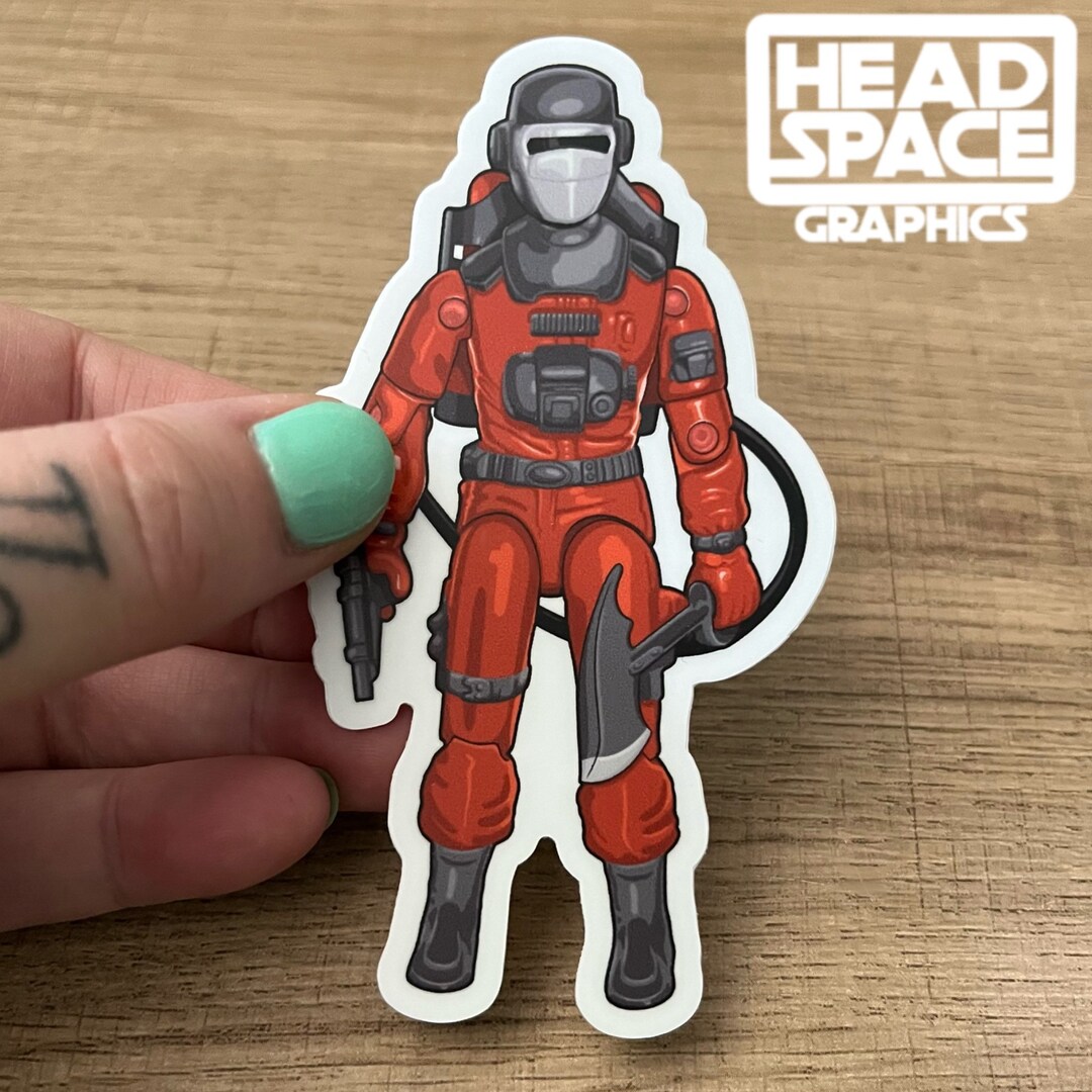 GI Joe Barbecue Action Figure Vinyl Decal - Etsy