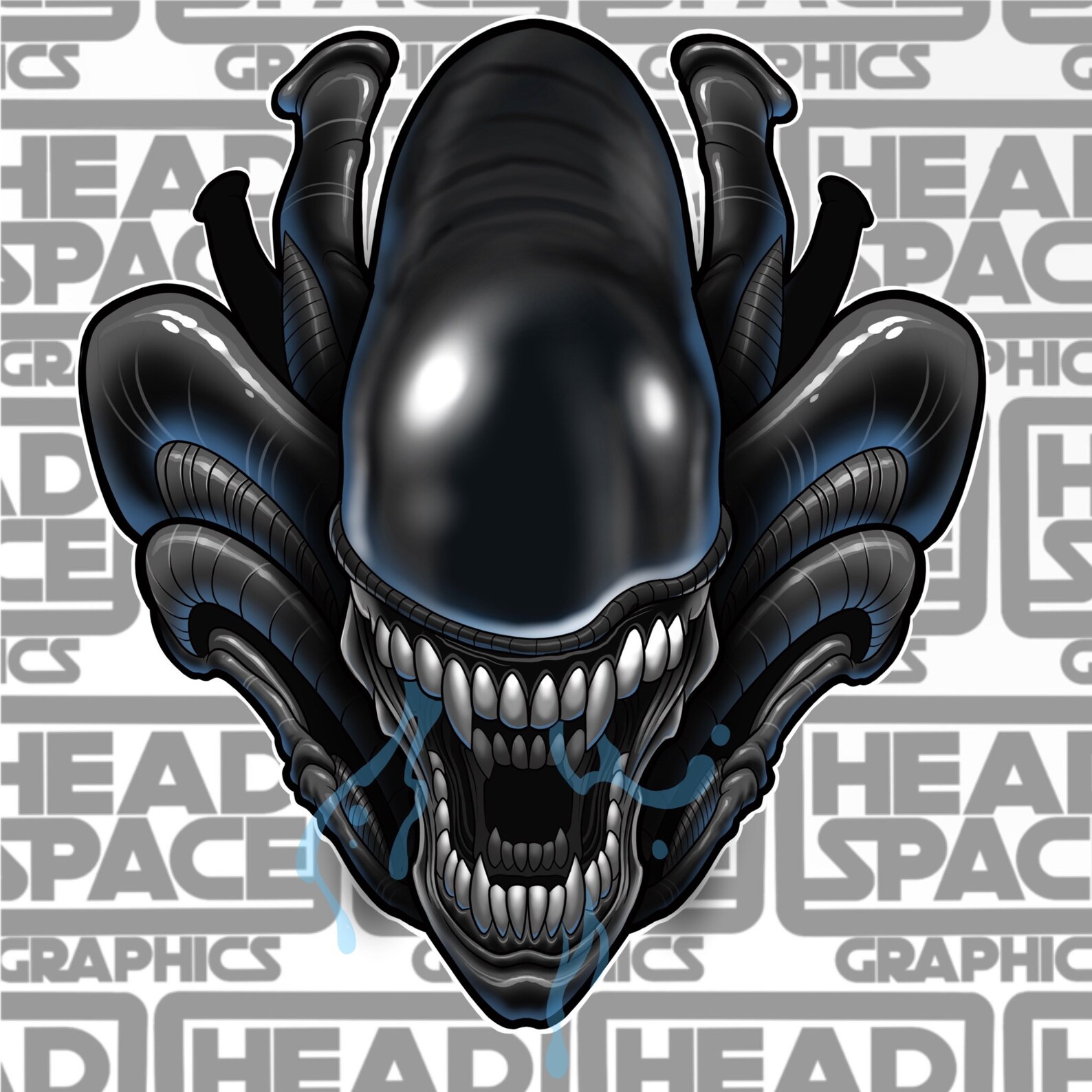 Alien Xenomorph Vinyl Sticker | Etsy