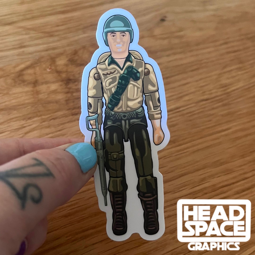 GI Joe First Seargent Duke Action Figure Vinyl Decal - Etsy