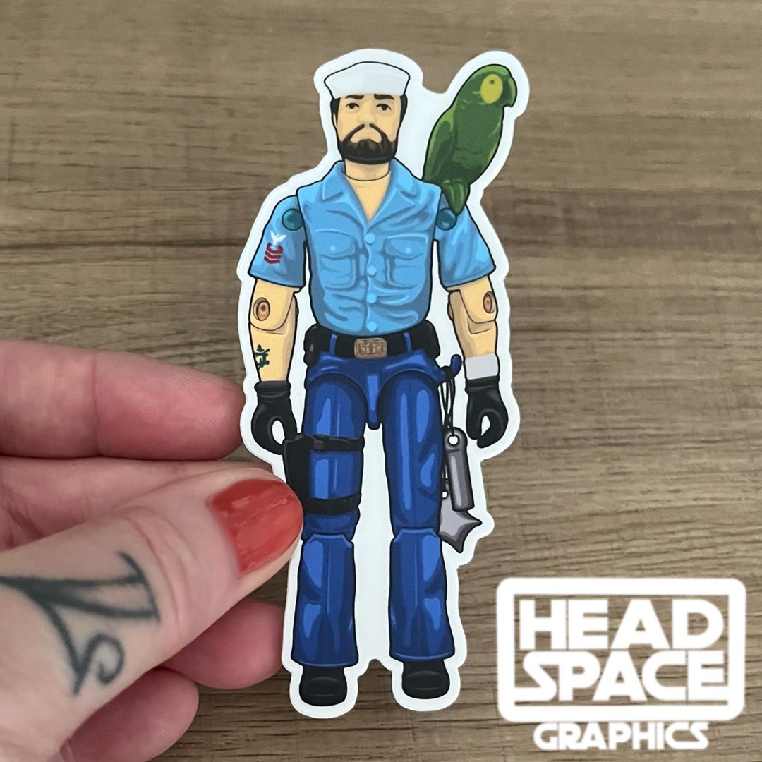 GI Joe Shipwreck Vintage Action Figure Decal - Etsy