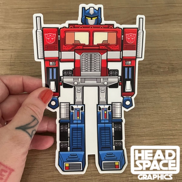 Optimus Prime Decal - Etsy