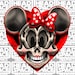 Minnie Mouse Inspired Skull Sticker - Etsy