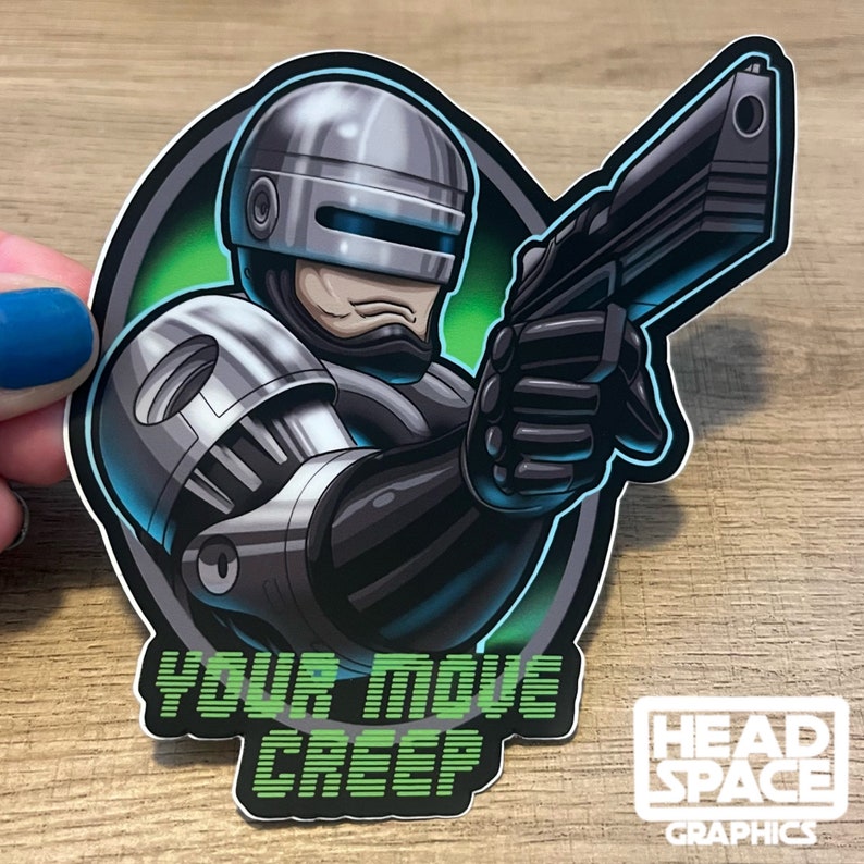 Robocop Vinyl Sticker - Etsy